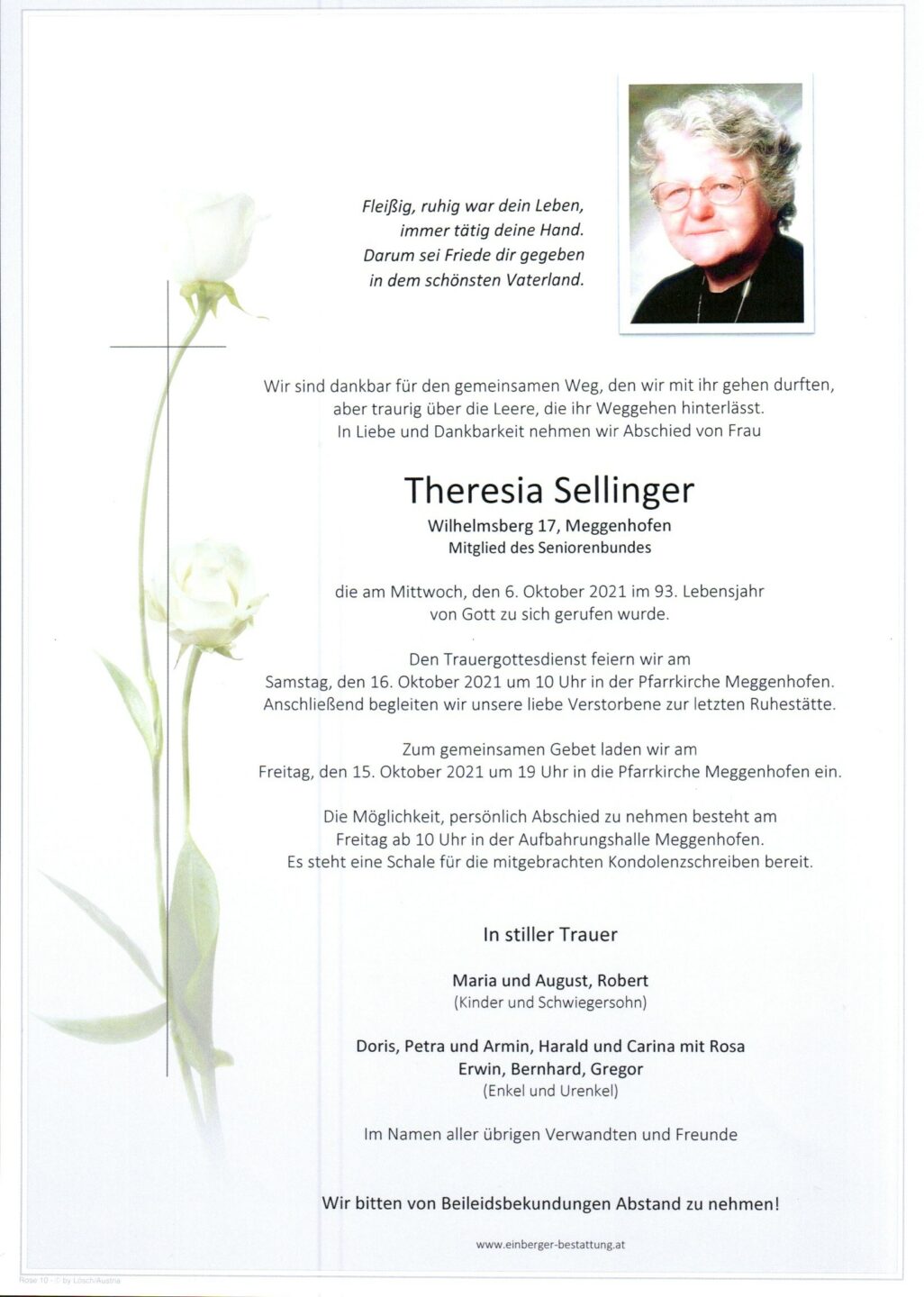 Theresia Sellinger - Einberger